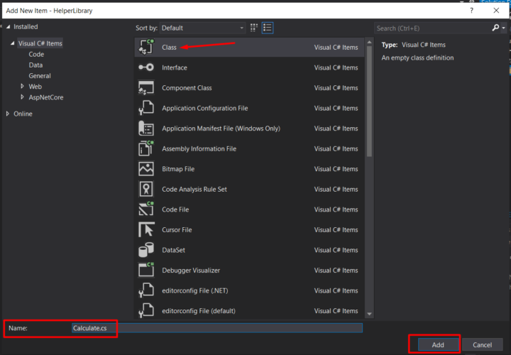 Create A Dotnet Standard Library Step By Step