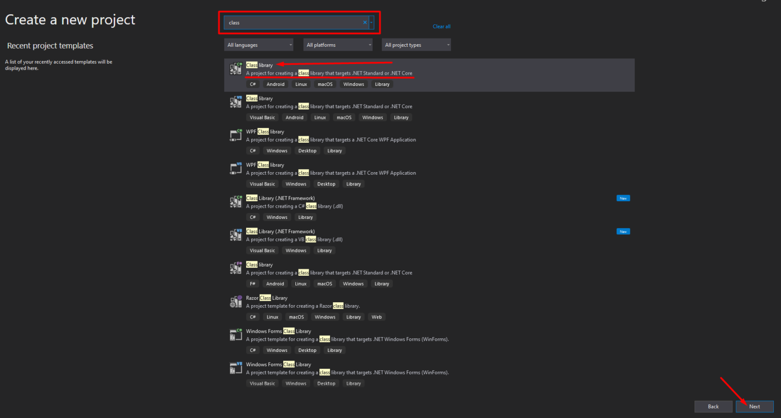 Create A Dotnet Standard Library Step By Step