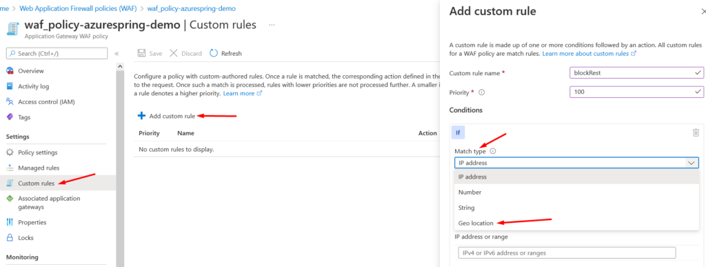 Geo Restricting Web Application Using Waf In Azure A Cloud Techie